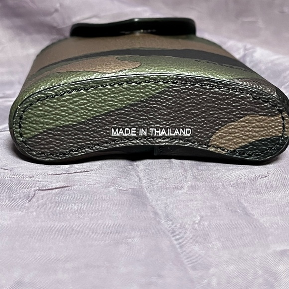 Coach | Dining | Coach Green And Black Camouflage Flask Holder | Poshmark